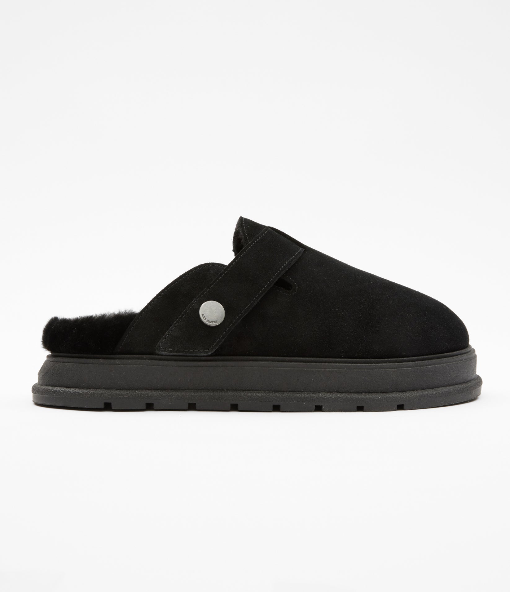 Cole Buxton | Mule | Mens | Cow Suede | Black