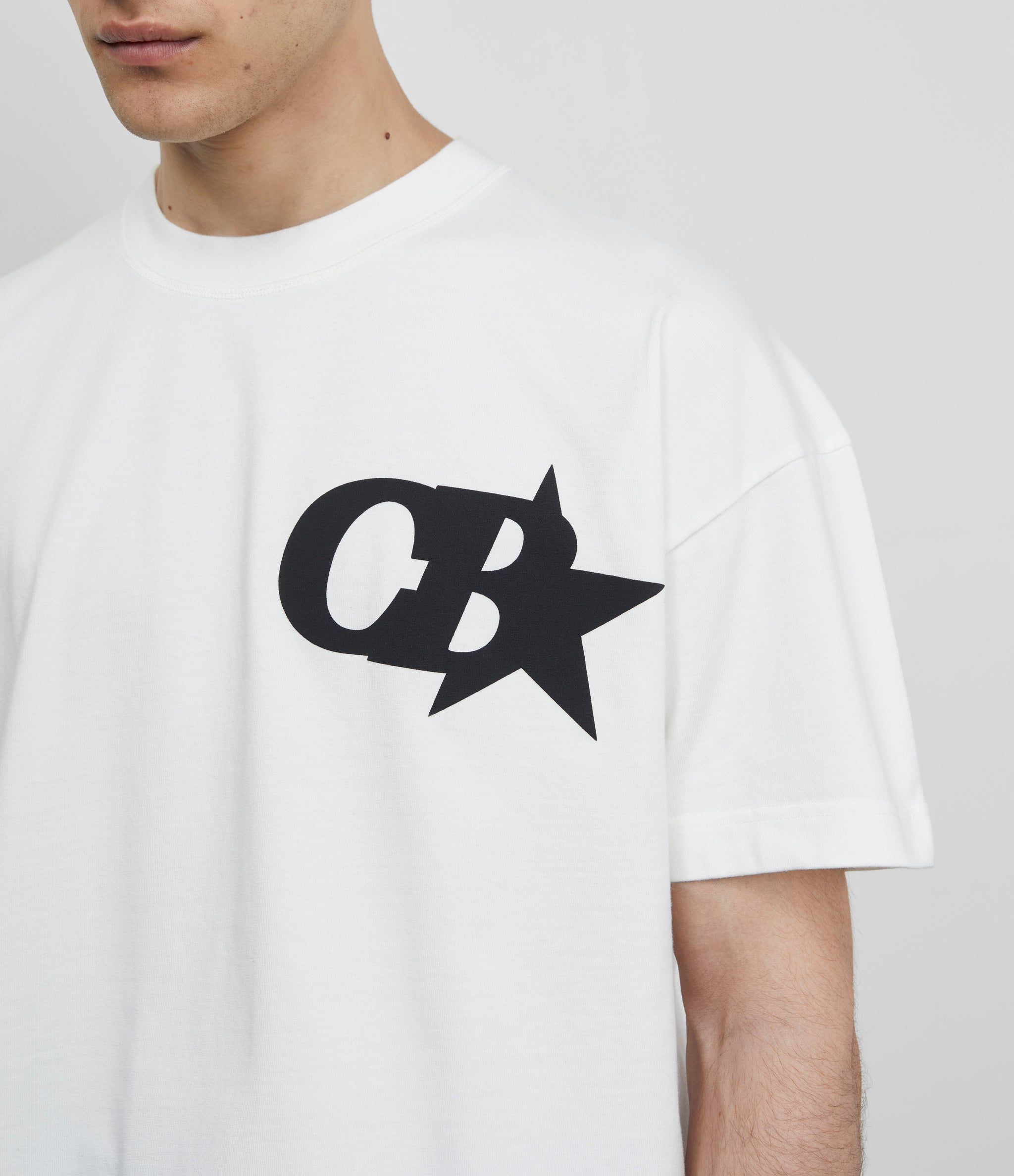 Cole Buxton | CB Star T-Shirt | Mens | Cotton | Vintage White