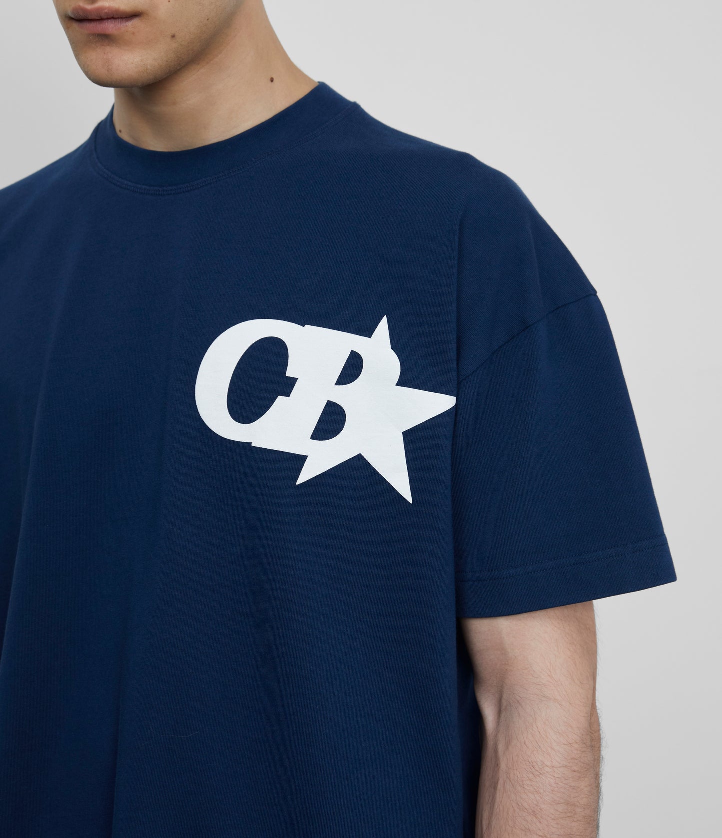 Cole Buxton | CB Star T-Shirt | Mens | Cotton | Navy Blue