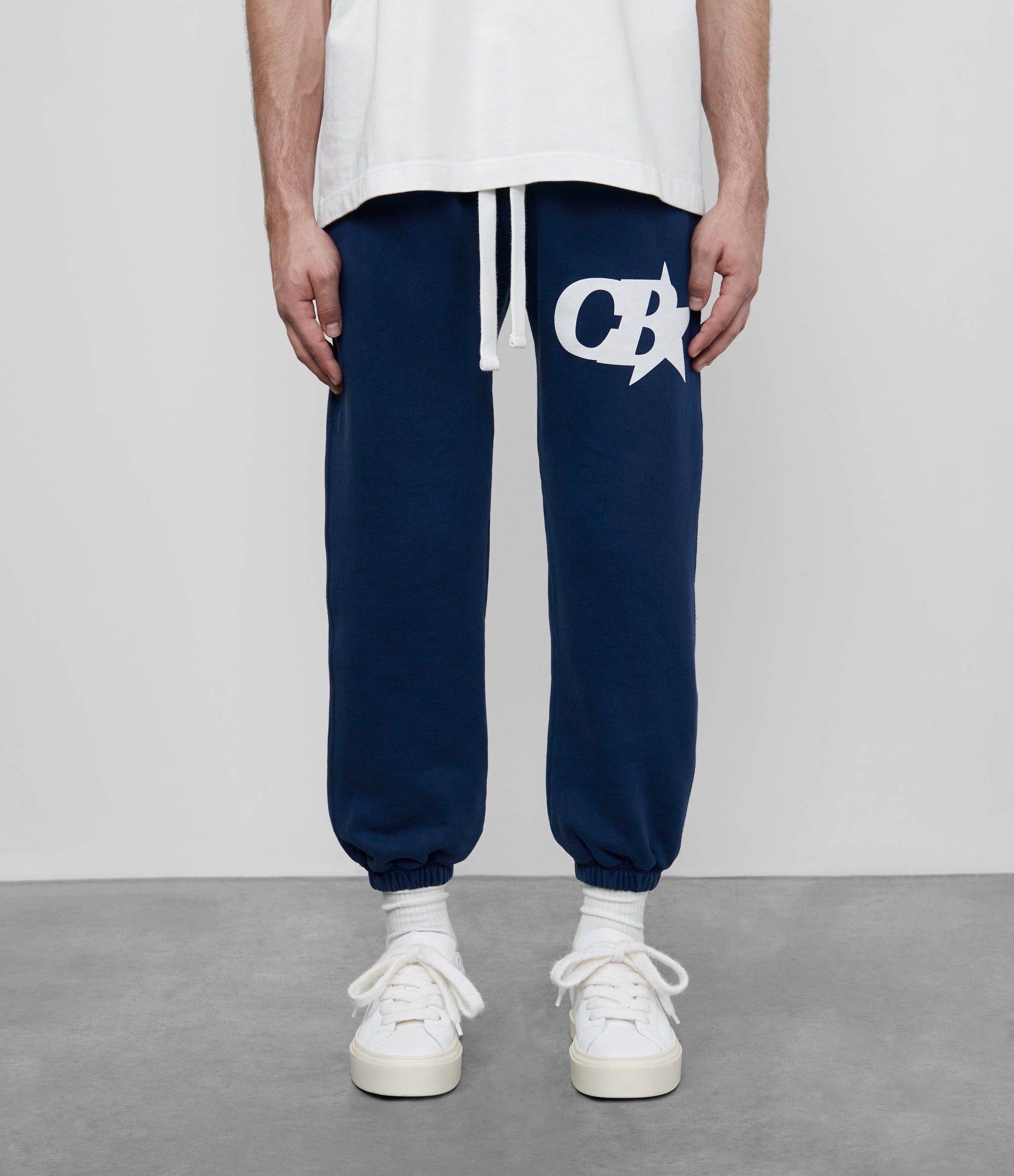 Cole Buxton | CB Star Sweatpants | Mens | Brushed Cotton | Navy Blue