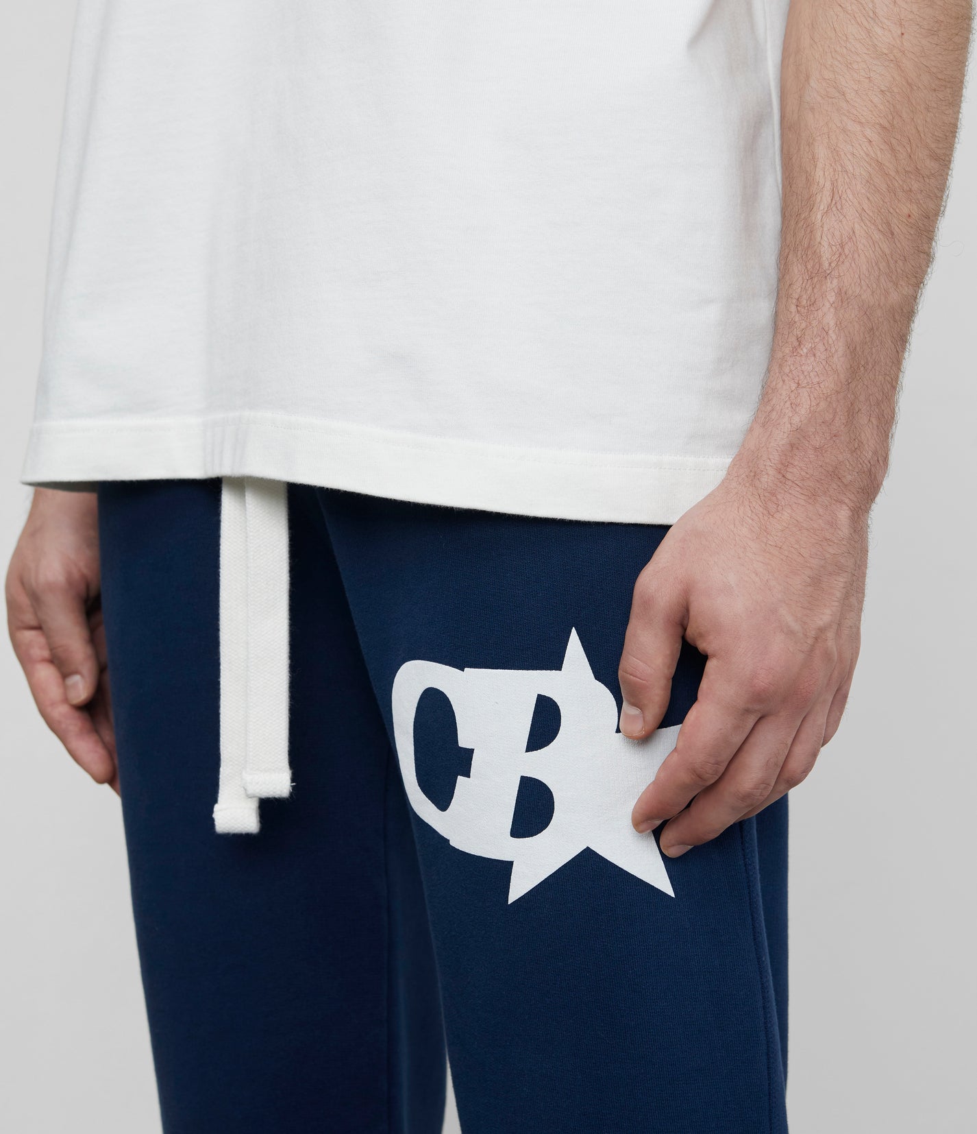 Cole Buxton | CB Star Sweatpants | Mens | Brushed Cotton | Navy Blue