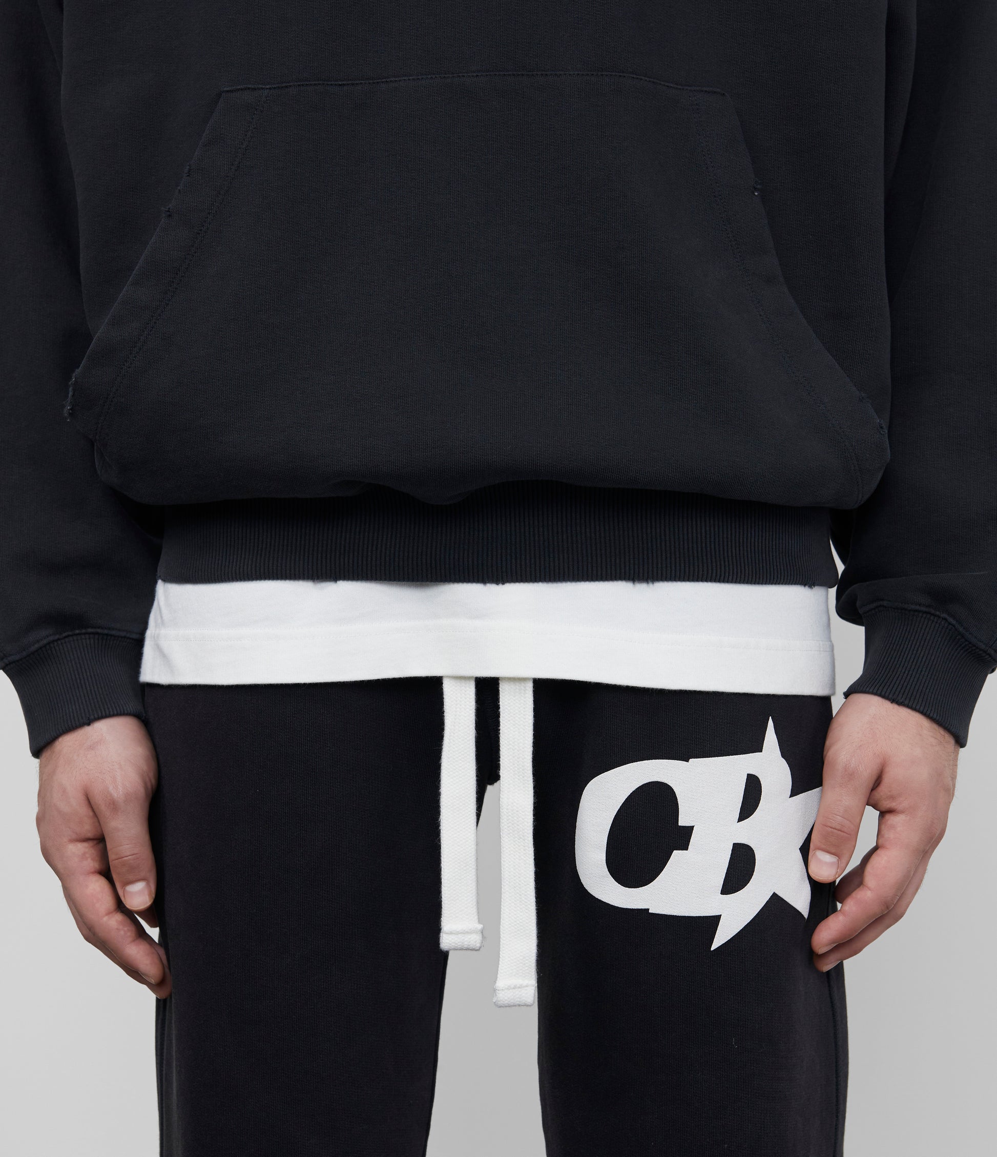 Cole Buxton | CB Star Sweatpants | Mens | Brushed Cotton | Vintage Black