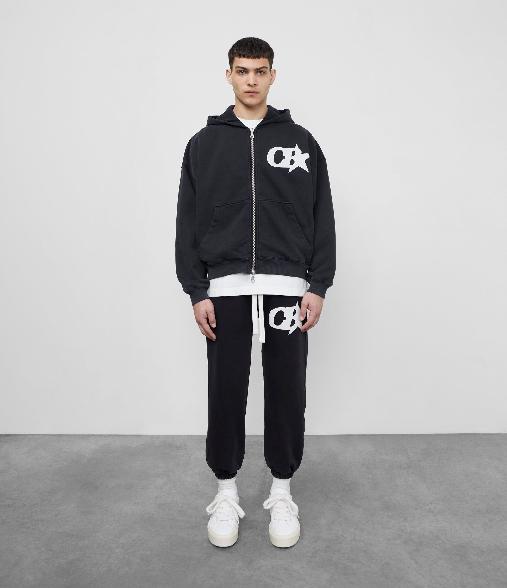 Cole Buxton | CB Star Zipped Hoodie | Mens | Heavyweight | Cotton ...