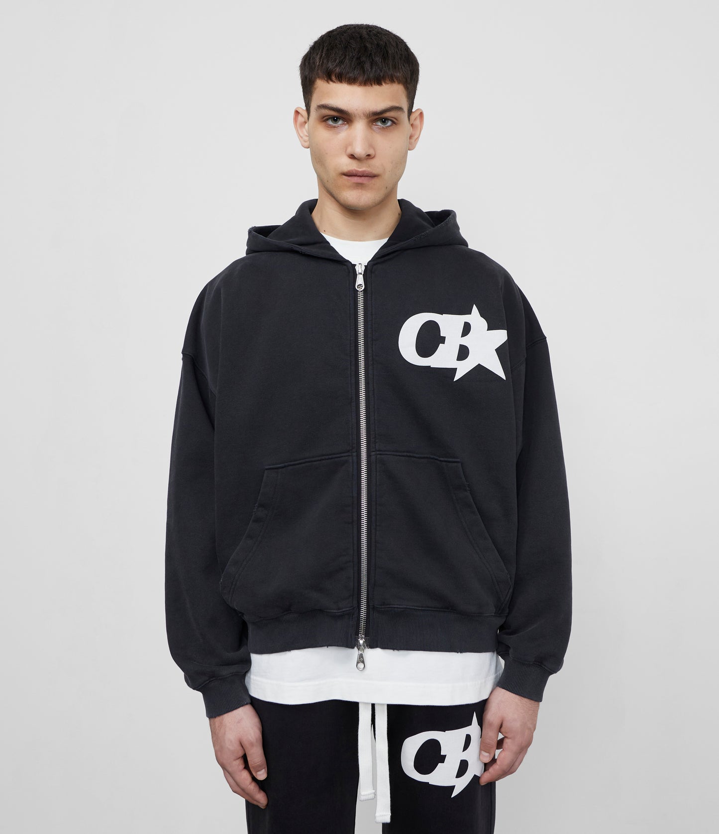 Cole Buxton | CB Star Zipped Hoodie | Mens | Heavyweight | Cotton ...