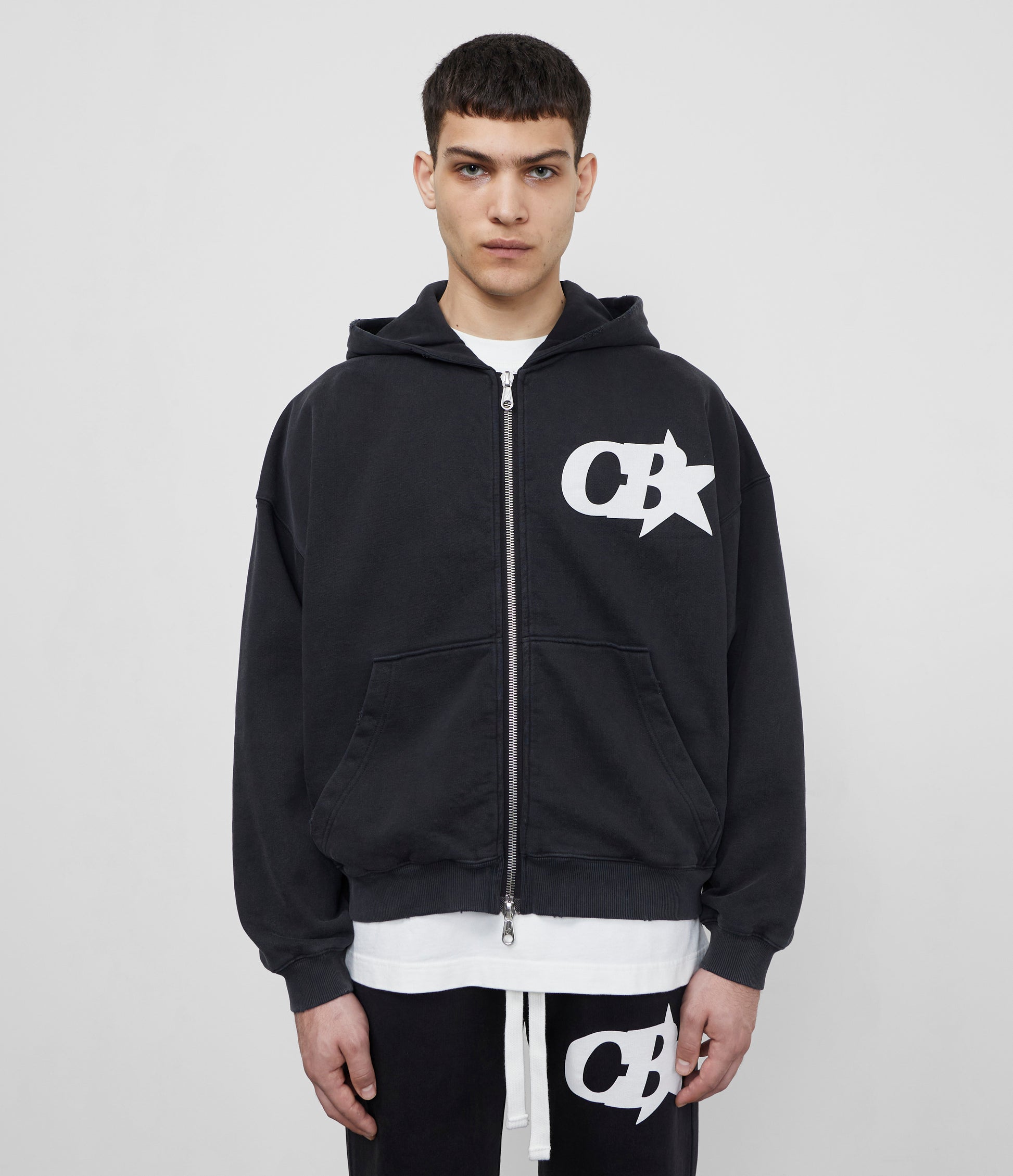 Cole Buxton | CB Star Zipped Hoodie | Mens | Heavyweight | Cotton ...