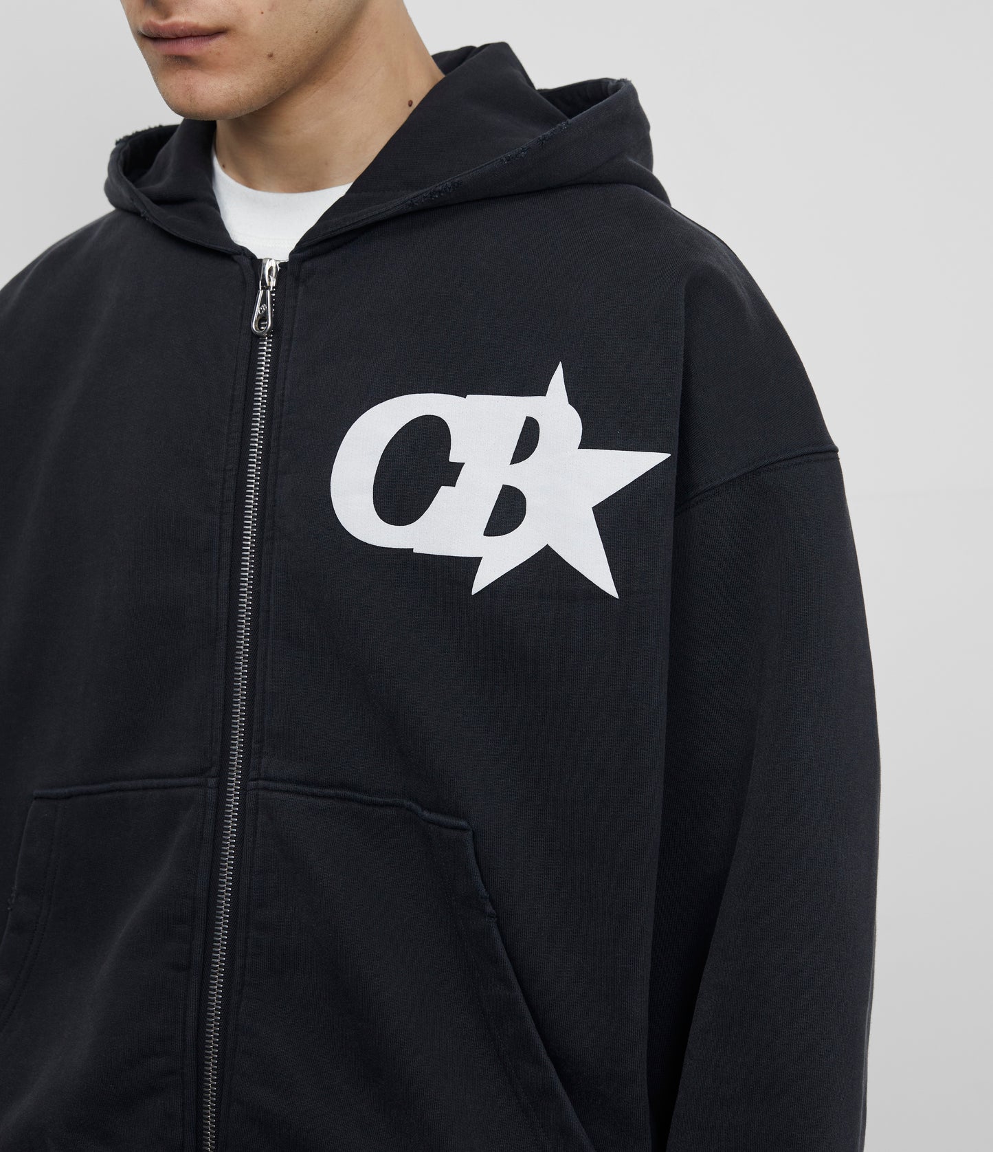 Cole Buxton | CB Star Zipped Hoodie | Mens | Heavyweight | Cotton ...