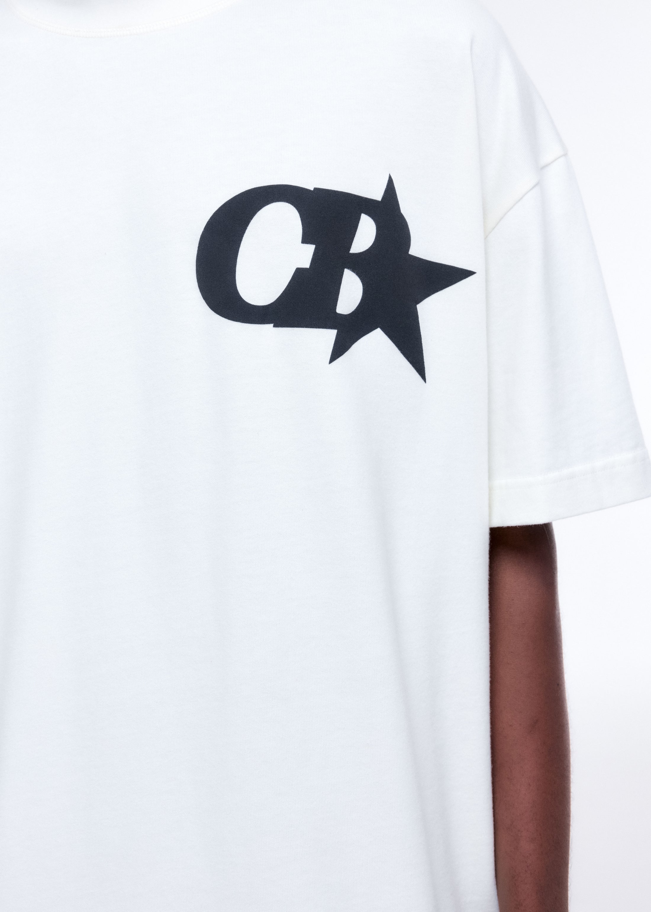Cole Buxton | CB Star T-Shirt | Mens | Cotton | Vintage White