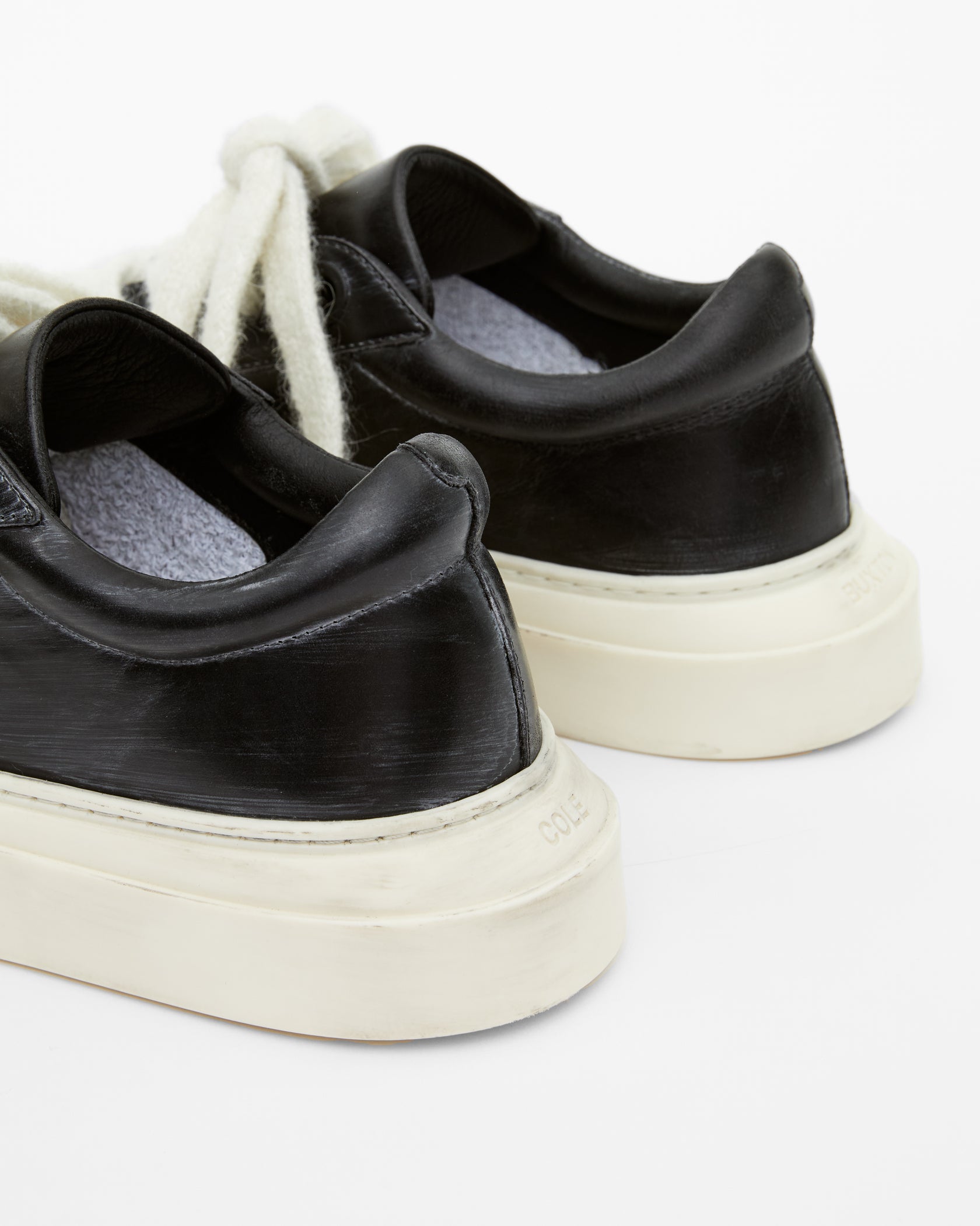 Cole Buxton | Wilson Sneaker | Mens | Italian Leather | Vintage Black