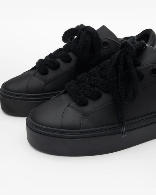 Cole Buxton | Wilson Sneaker| Mens | Italian Leather | Vintage Black